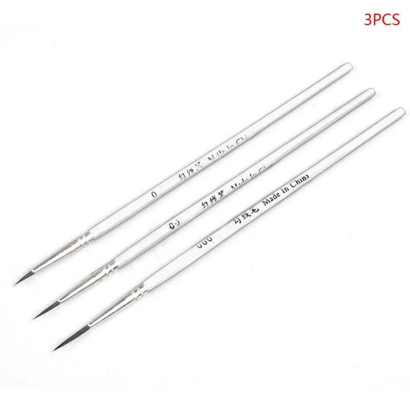 3pcs/set 0 00 000 Hook Line Pen Fine Tip Drawing B... – Grandado