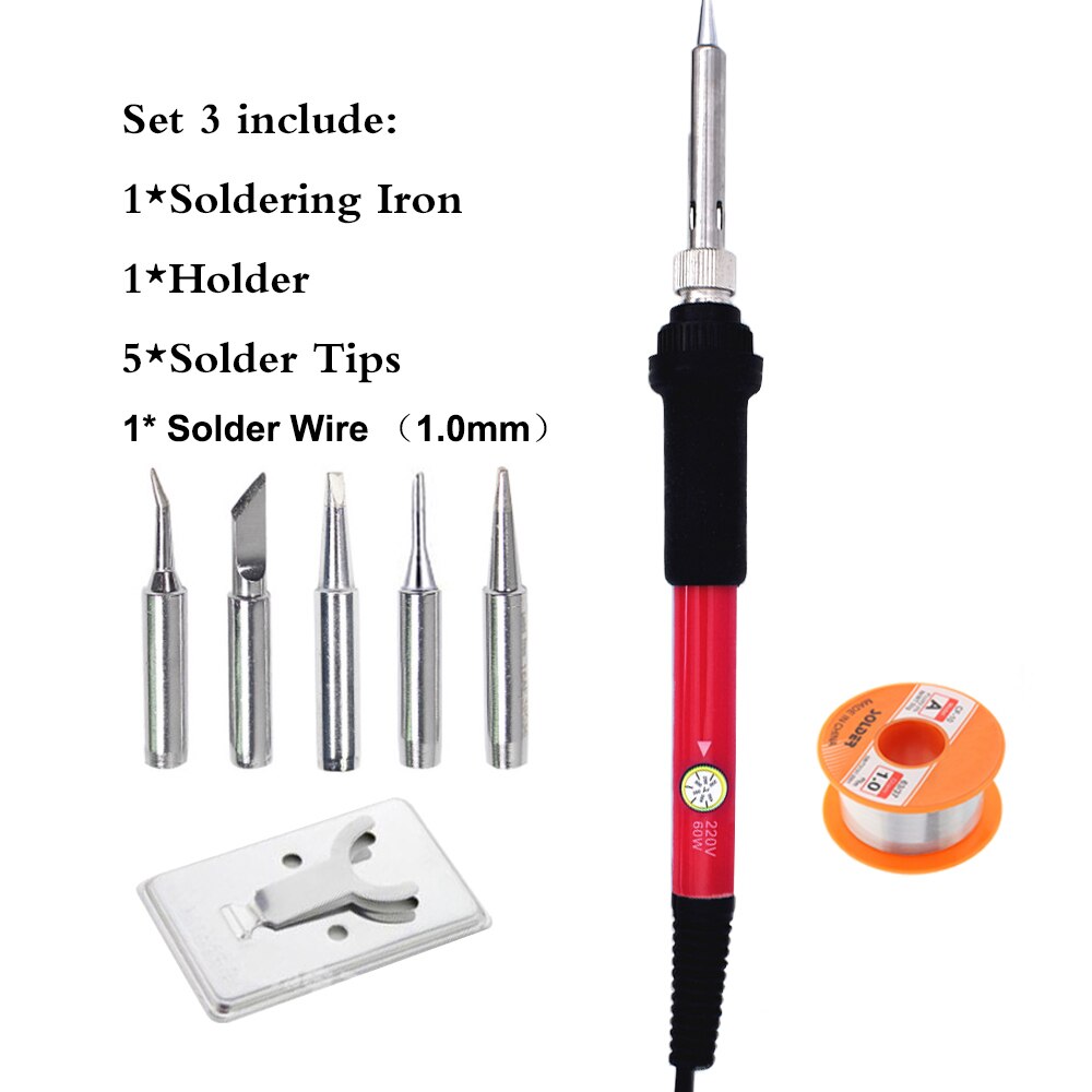60W Electric Soldering Iron Adjustable Temperature... – Grandado