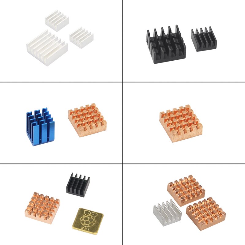 Raspberry Pi Heatsinks Copprt Aluminum Heat Sinks ... – Vicedeal