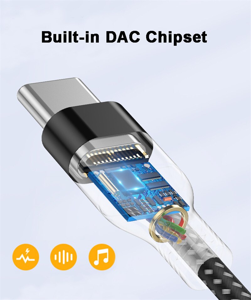 Hifi Dac Oortelefoon Versterker Usb Type C Naar 3.... – Vicedeal