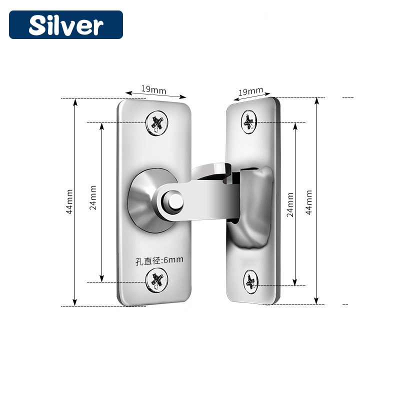 Durable Stainless Steel Door Lock Latch 90 Degree ... – Grandado