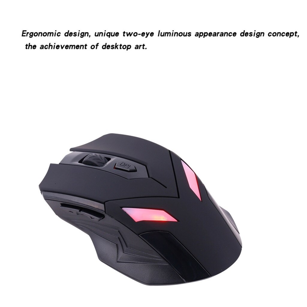 Wired LED Light 2400DPI Optical USB Ergonomic Pro ... – Grandado