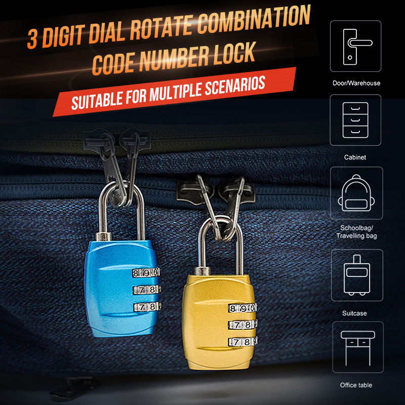 3 Digit Dial Draaien Combinatie Code Number Lock H... – Grandado