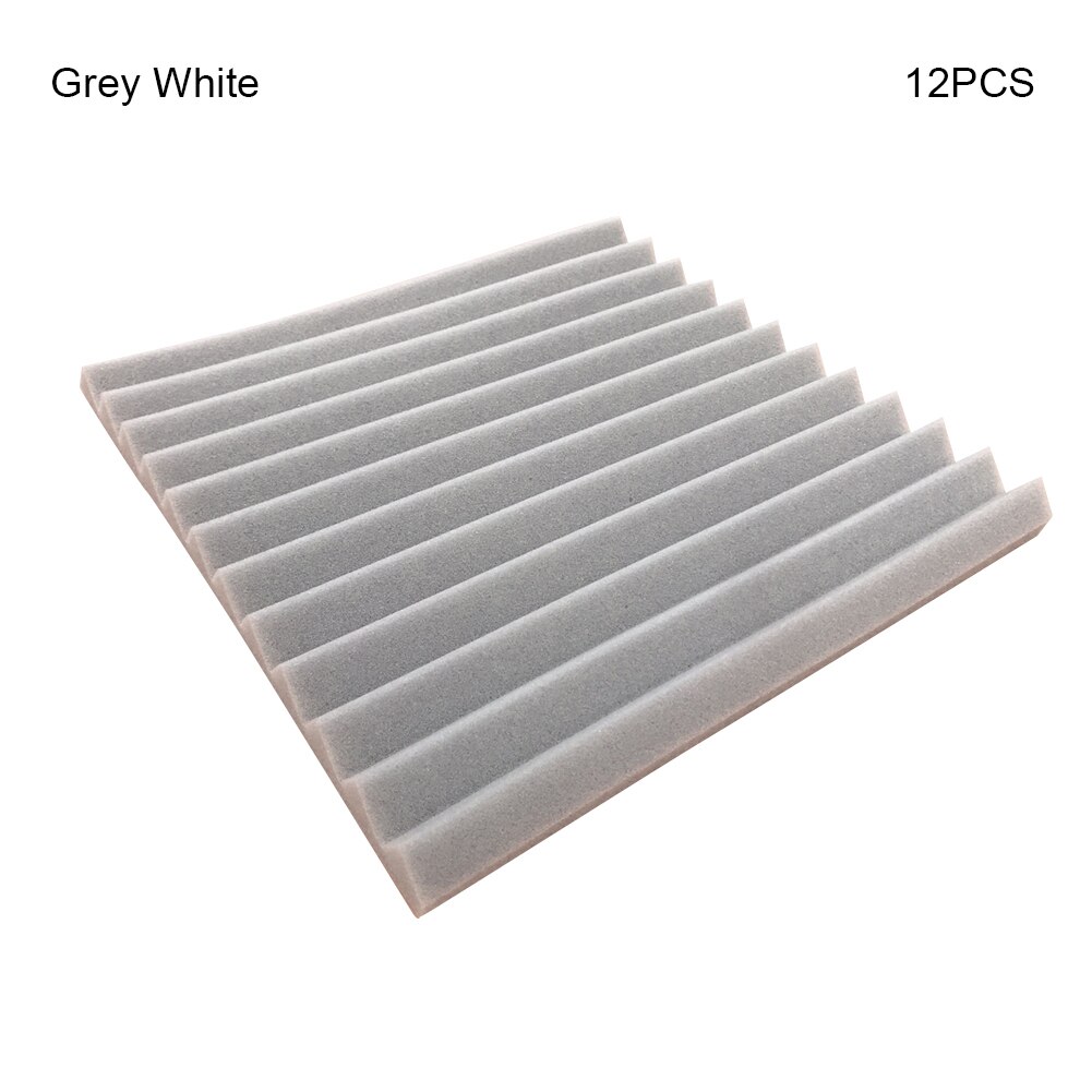 12 Pcs Sound-absorbing Cotton Triangular Grooves S... – Grandado