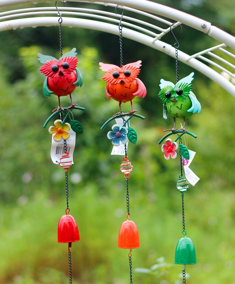 Wind Chime Ijzer Uil Dier Wind Spinner Ldyllic Tui... – Grandado