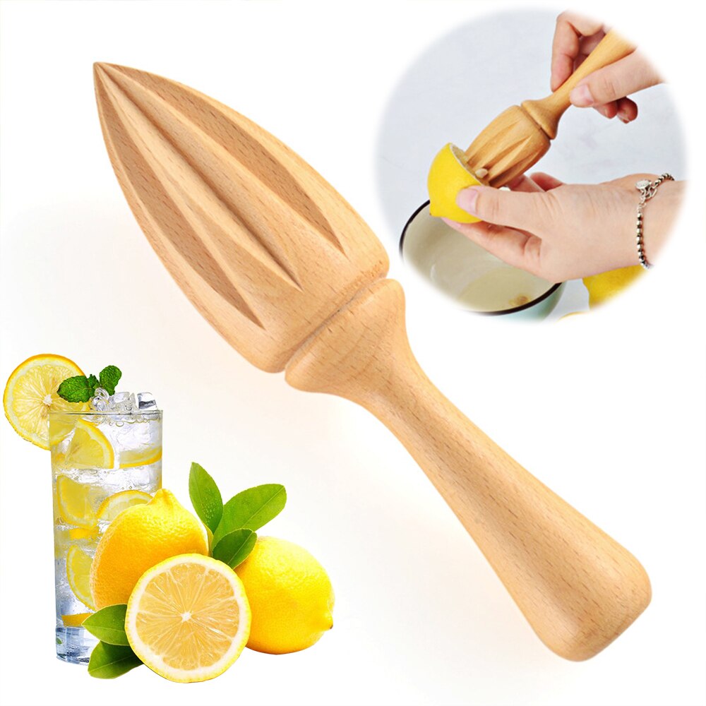 1Pc Houten Citruspers Handpers Juicer Fruit Oranje... – Grandado