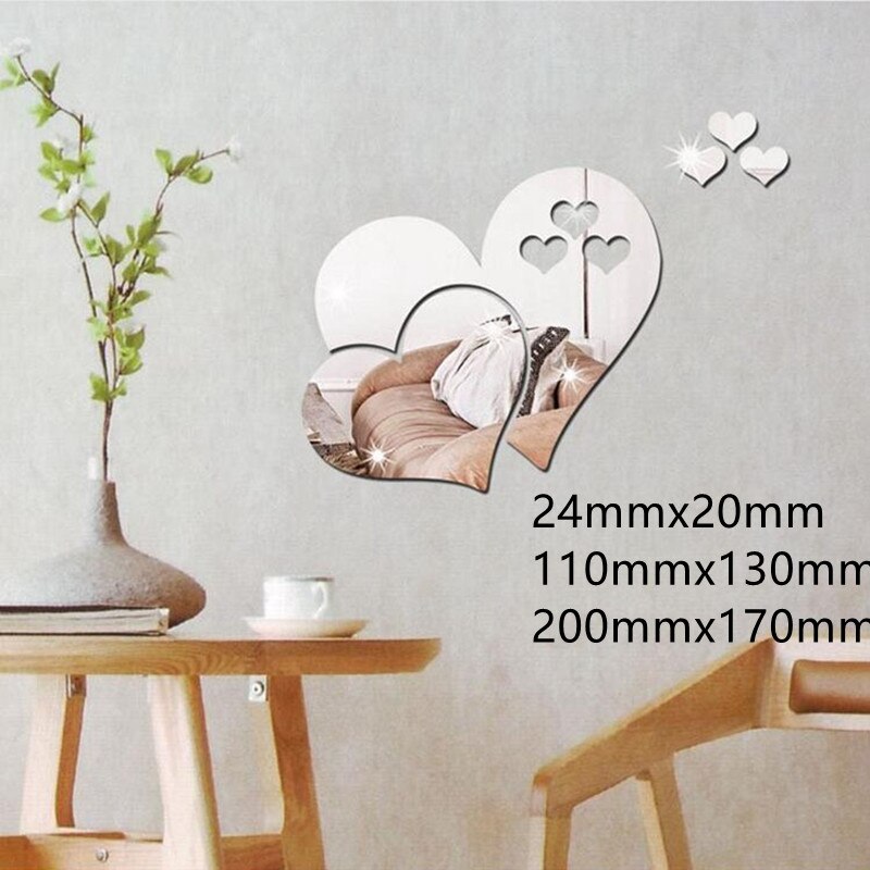 1Pcs Wall Sticker 3D Mirror Acrylic Self Adhesive ... – Vicedeal