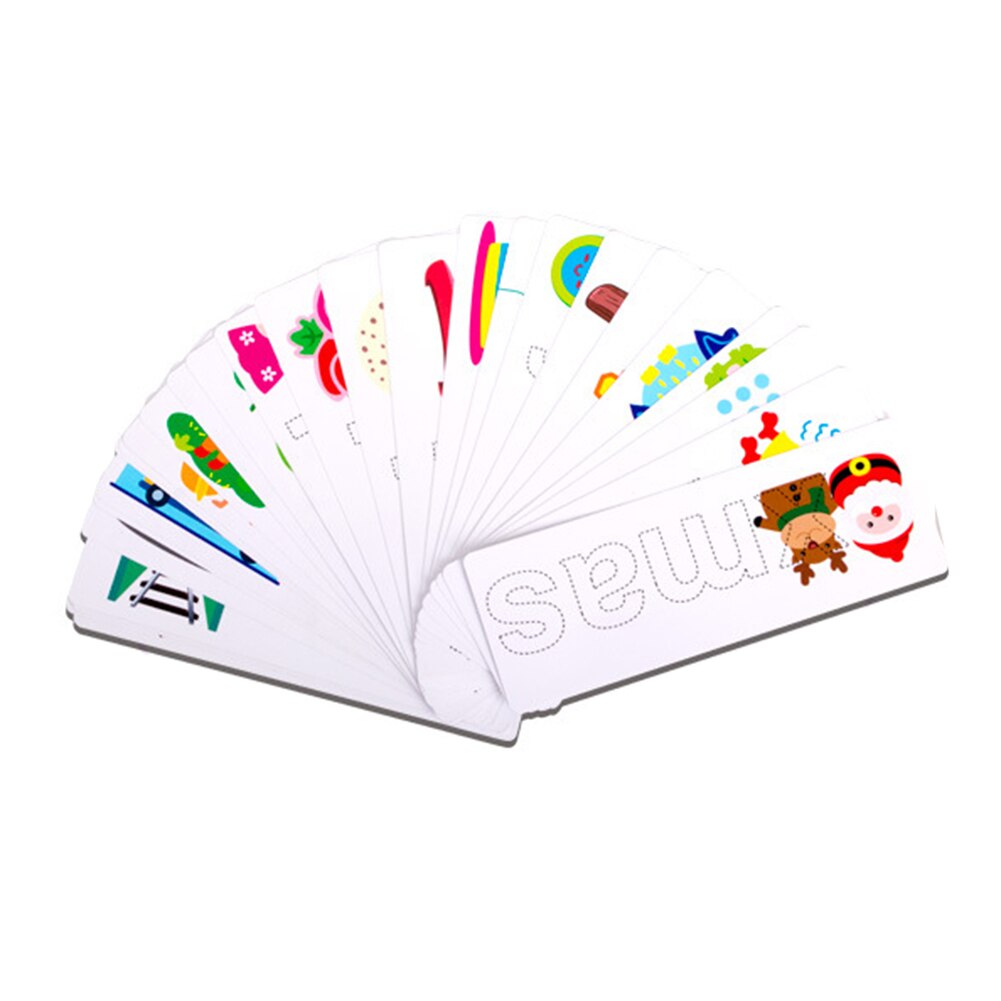 Wooden Alphabet Letter Learning Cards Set Word Spe... – Grandado