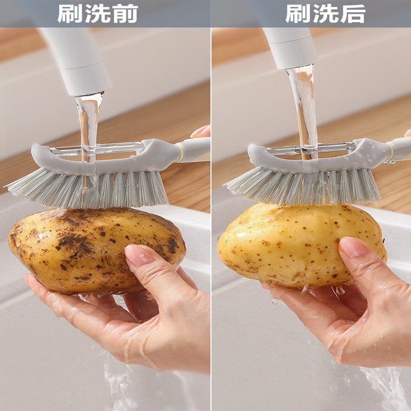 Multifunctional Peeling Knife with Brush Fruit and... – Grandado