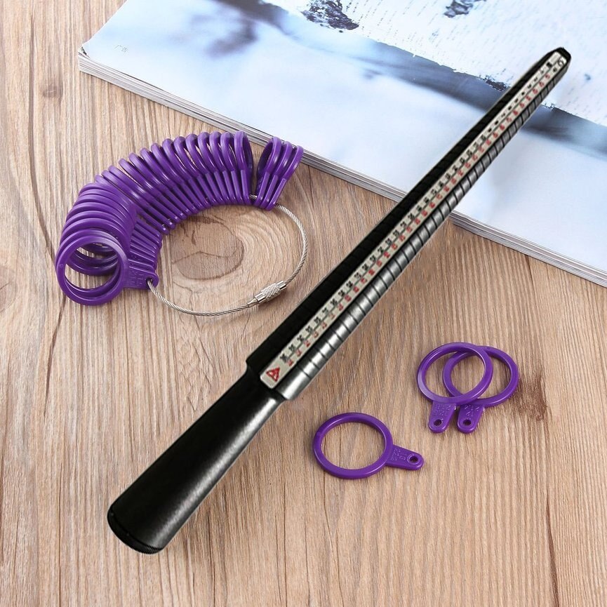 Ring Size Stick Finger Gauge Ring Sizer Measuring ... – Vicedeal