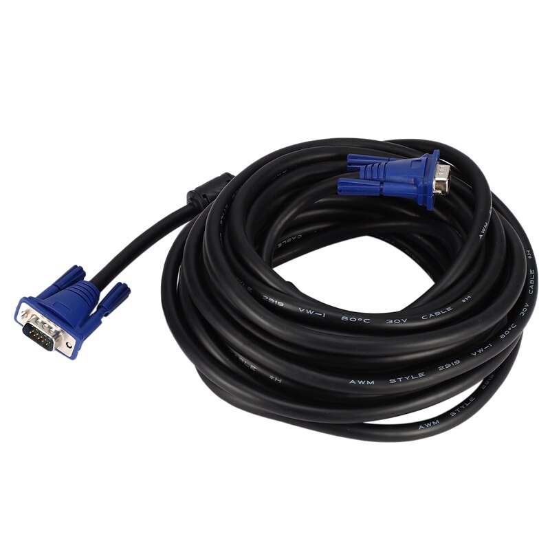 10M VGA Cable Male to Male 3+6 HD Fully Wired 15 P... – Vicedeal