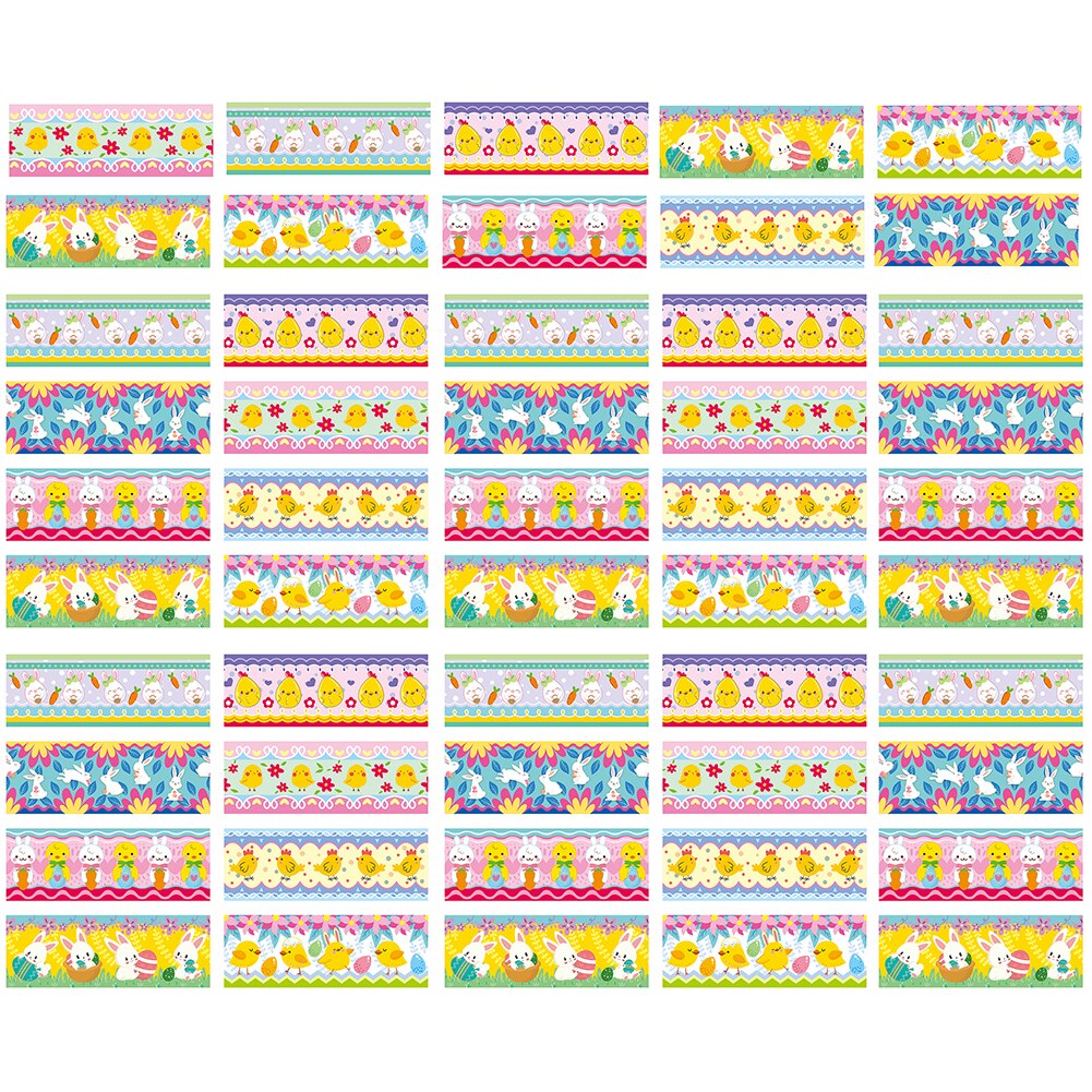 50pcs Easter Egg Sticker Cute Cartoon Bunny Egg DI... – Vicedeal