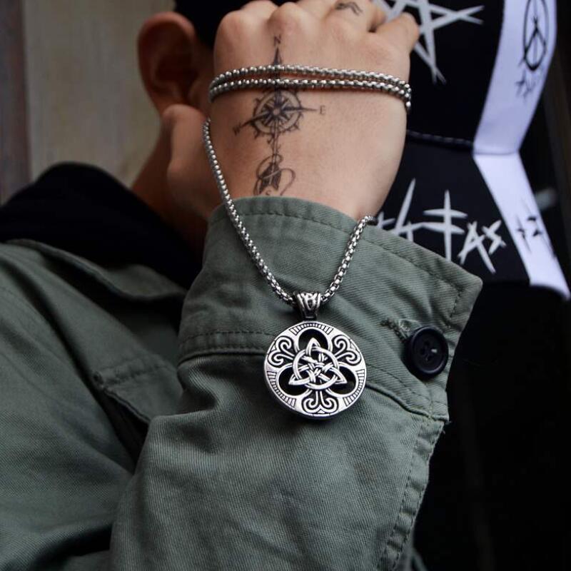 Retro Punk Men Irish Celtics Trinity Love Knot Rou... – Vicedeal