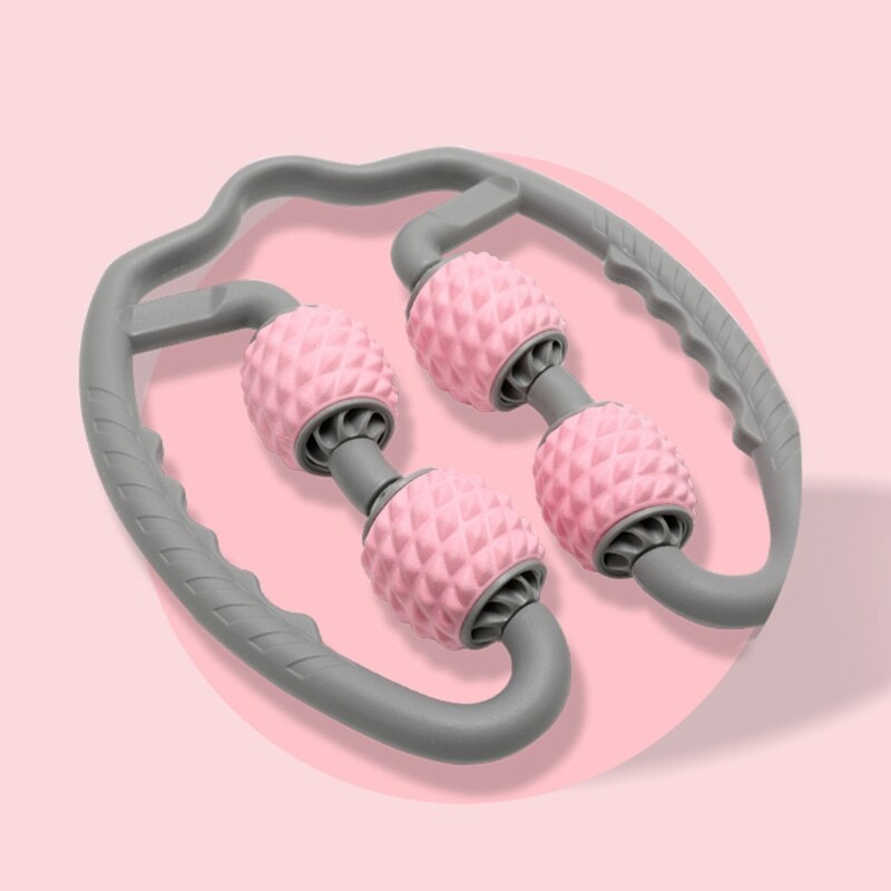 Fitness 4 Wheels Shaft Ring Leg Clamp Massager Mus... – Grandado