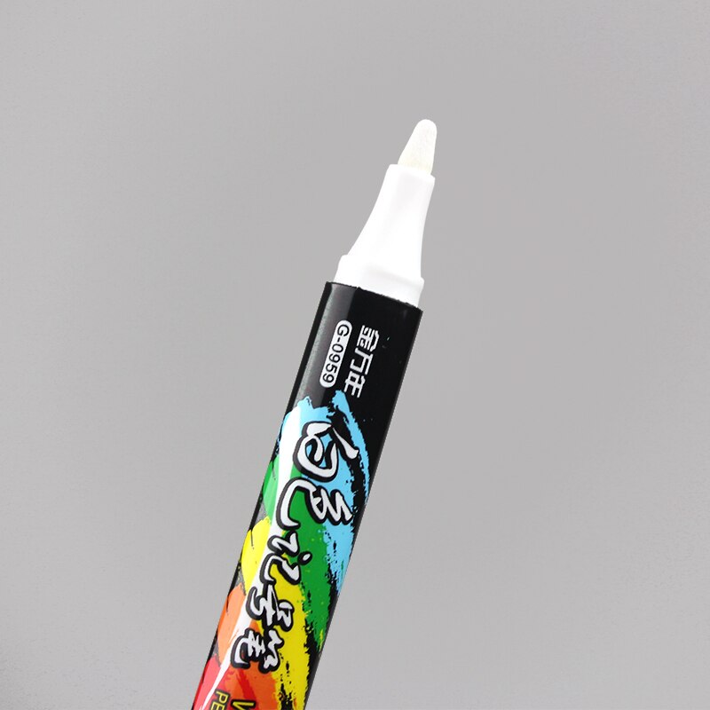 Kender 10 stk/æske hvid permanent tusch finspids o... – Vicedeal