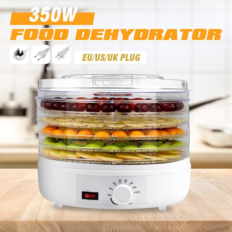 350W 32CM 5 Trays Air Dryer Food Dehydrator Fruit ... – Vicedeal