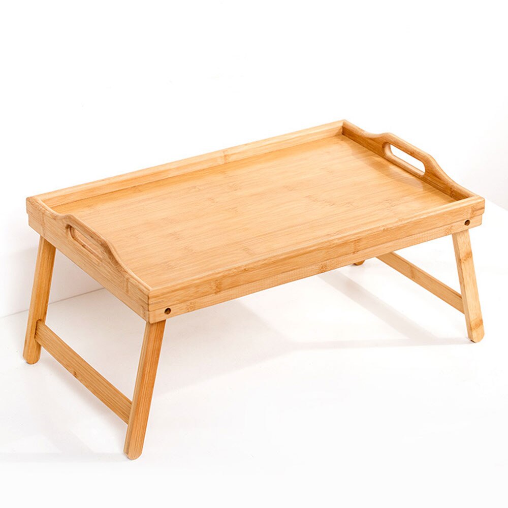 Bamboo Wood Bed Tray Breakfast on The Bed Laptop D... – Grandado