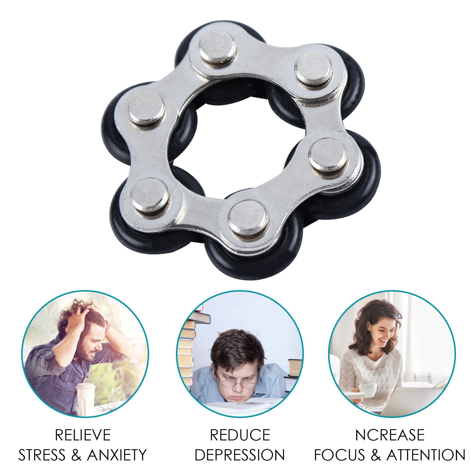 Flippy Chain Fidget Toy Relieves Stress Reduce Anx... – Grandado