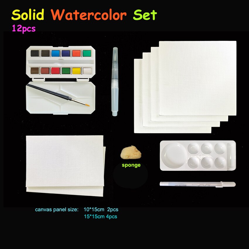 Draw Art Set Year Box Solid Watercolor Paint Set 1... – Vicedeal