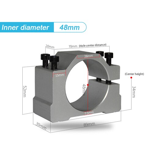 Aluminium CNC Spindle Clamp Holder Inner Diameter ... – Grandado