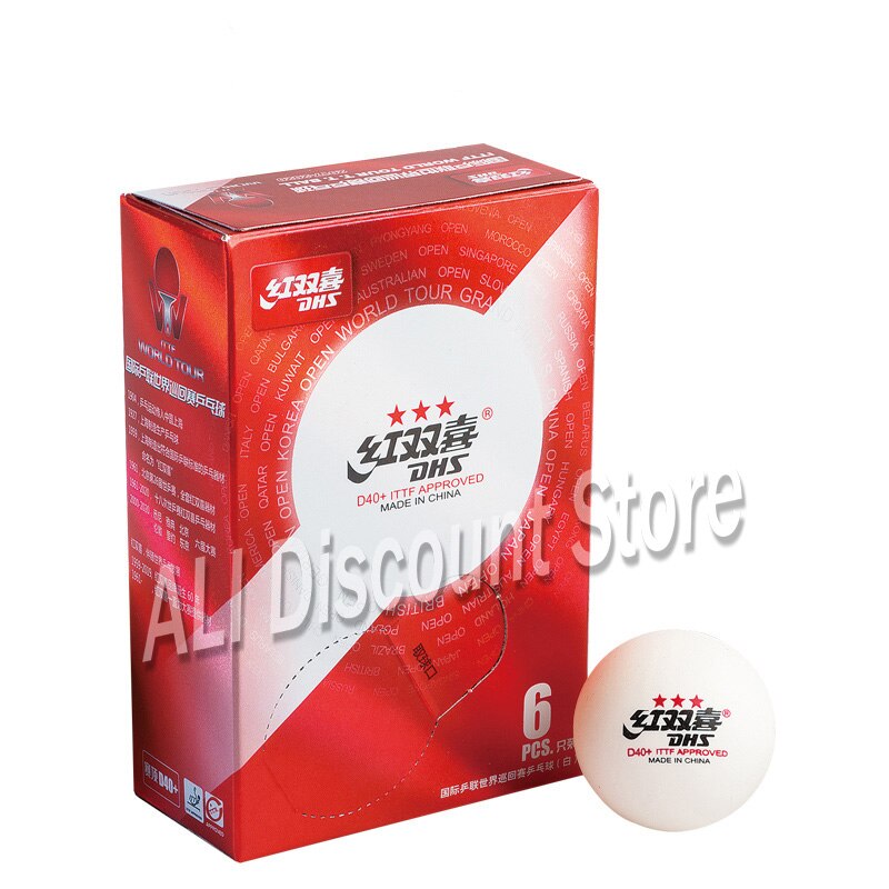 Dhs Ittf World Tour Table Tennis Balls 3 Star D40 ... – Grandado