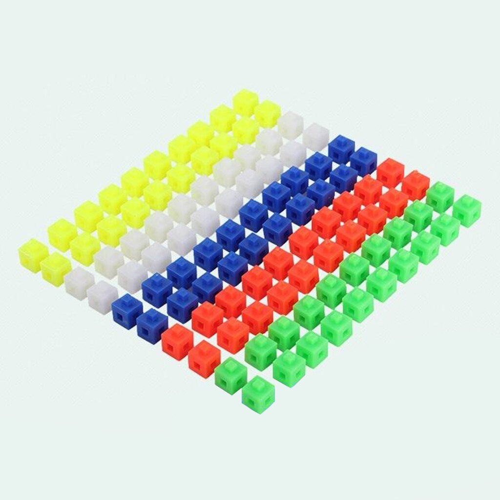 Plastic Children Interlocking Math Link Cubes Bloc... – Grandado