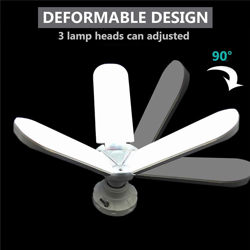 150W LED Fan Garage Lights E27 Bulb 6500K 20000LM ... – Grandado