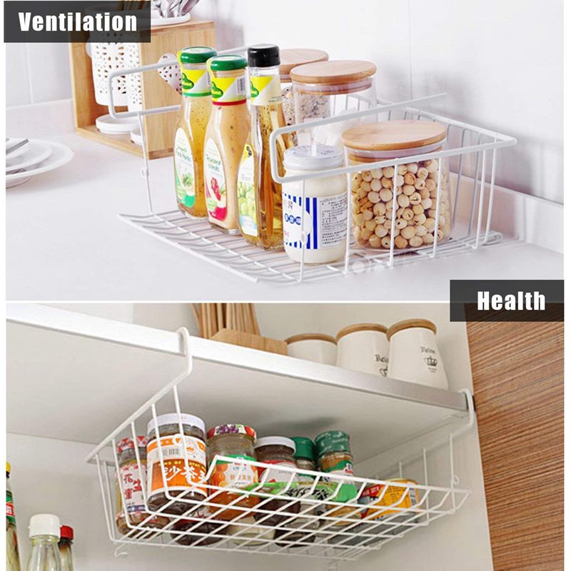 Under Shelf Storage Basket, 2 Pcs Under Cabinet St... – Vicedeal