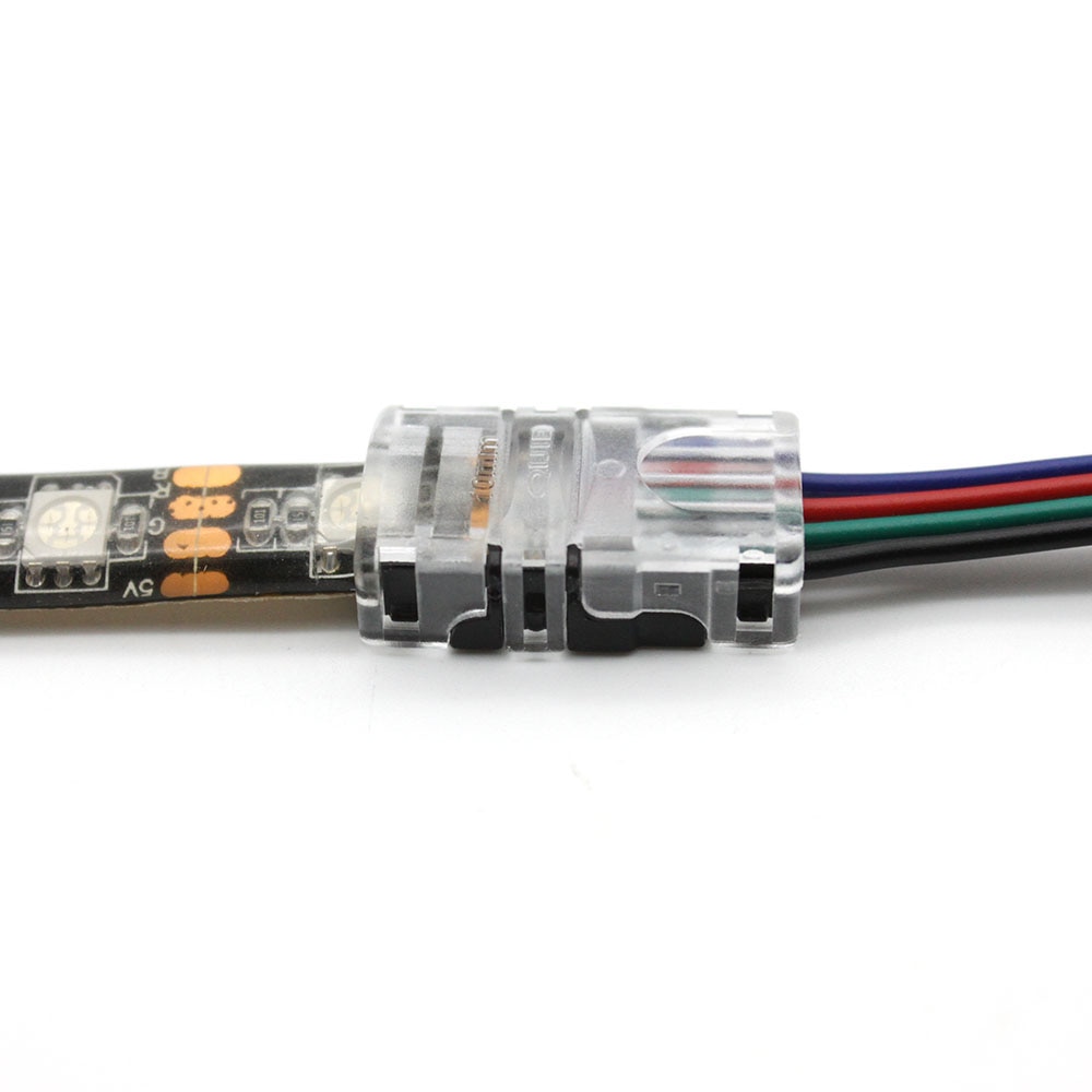 5pcs RGB LED Strip Connector 4 Pin 5050 10mm Color... – Grandado