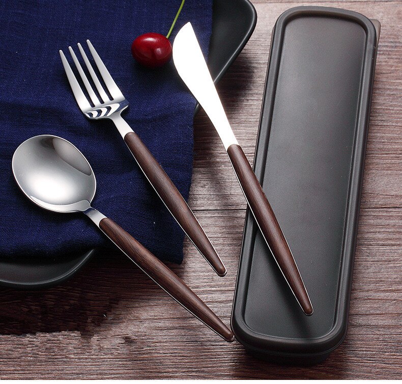 4pcs/set Dinnerware Set 304 Stainless Steel Wester... – Grandado