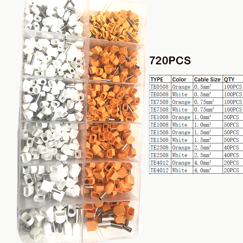 720/300/765/270Pcs Wire Ferrule Connectors Kit Wir... – Vicedeal