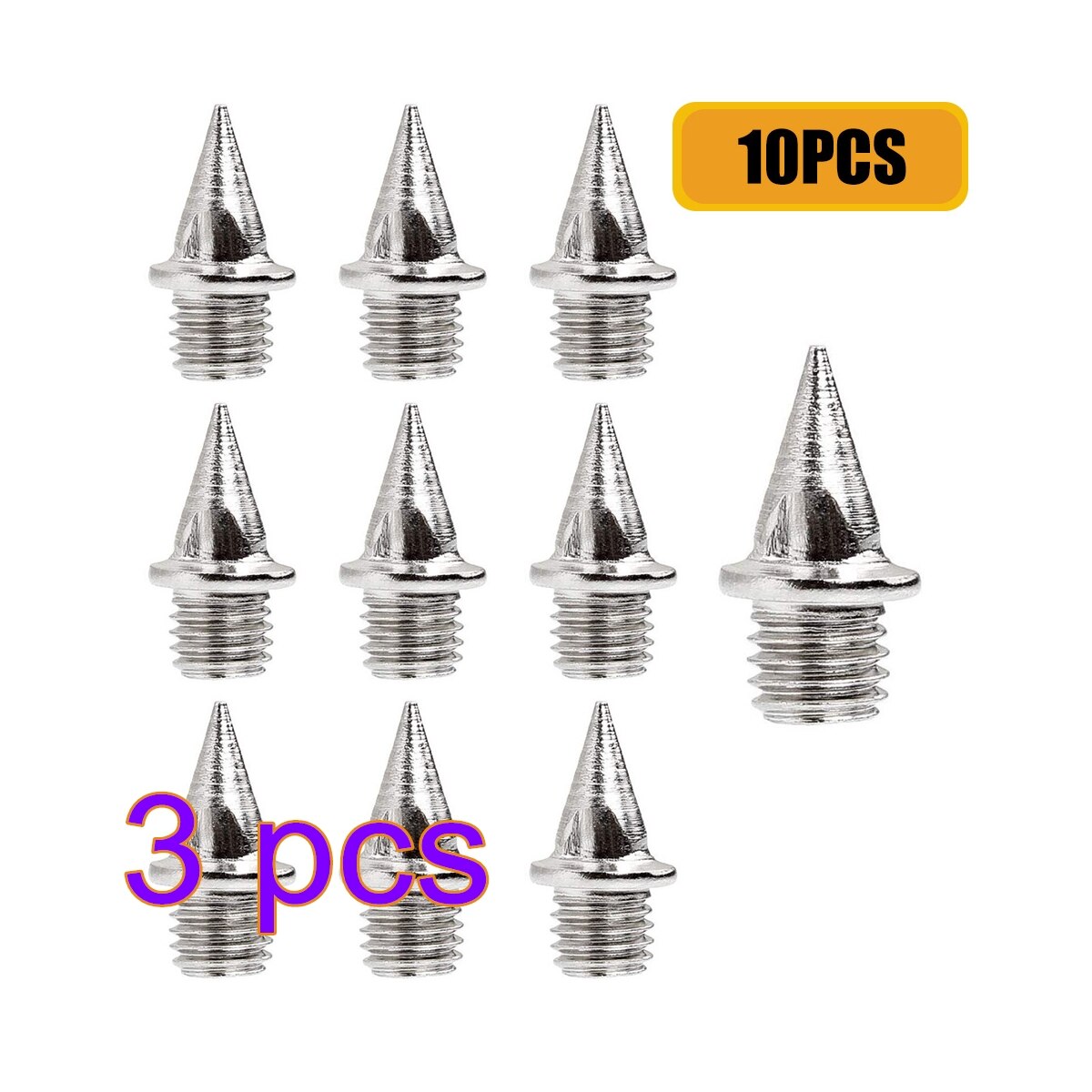 10 Pcs Track Spikes Pyramid Shoes Spike Replacemen... – Vicedeal