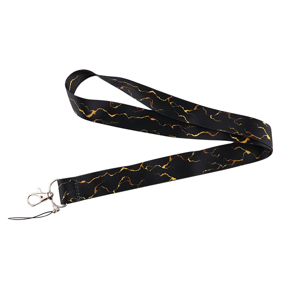 Zwart Marmer Graan Patroon Mobiele Telefoon Touw L... – Grandado