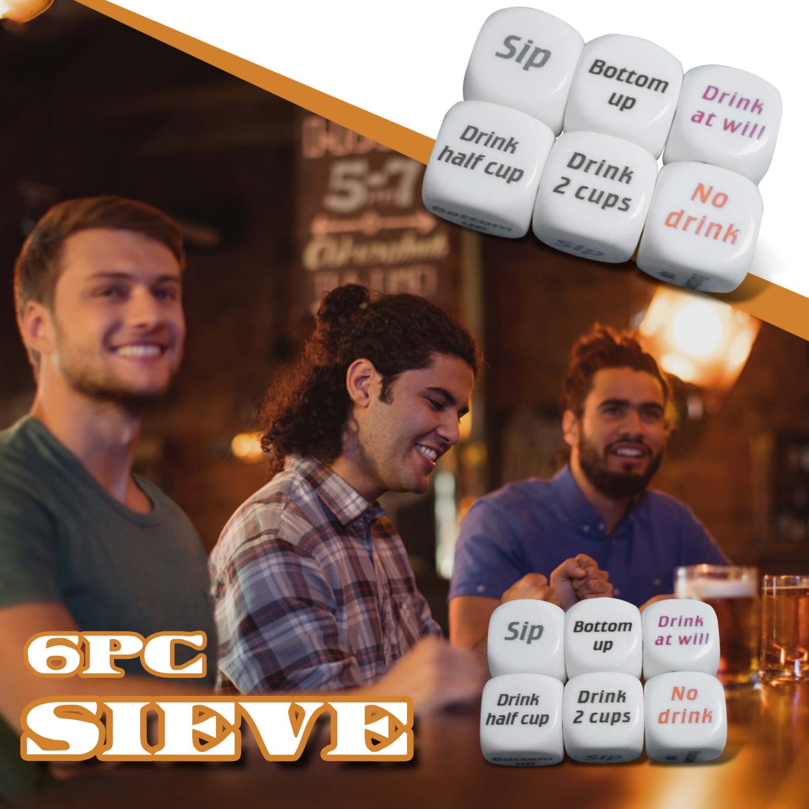 Adult Party Game Playing Drinking Wine Mora Dice G... – Vicedeal