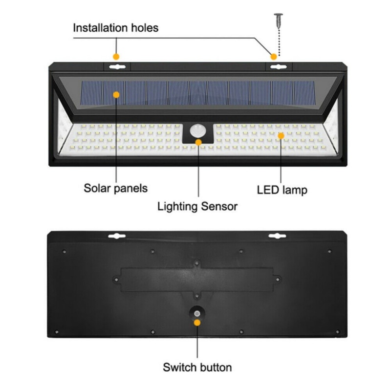 30/118 LED Solar Light Outdoor Solar Lamp Motion S... – Grandado