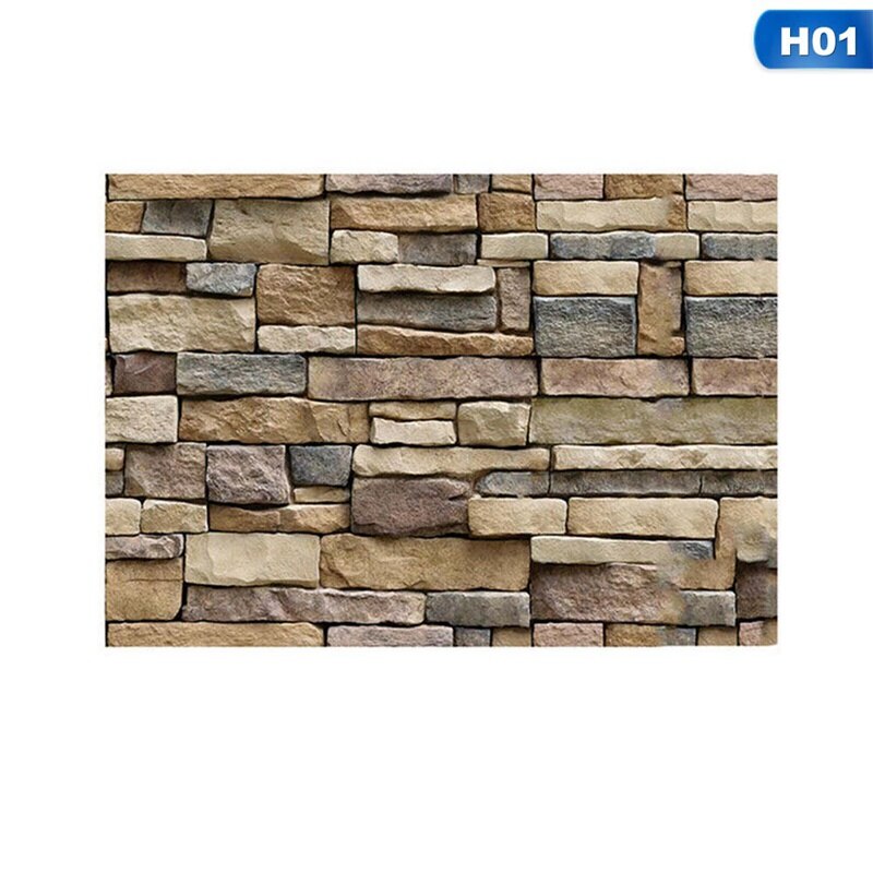 Brick Stone PVC Self Adhesive Wall Sticker Panel L... – Grandado