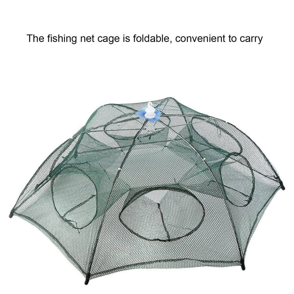 Folded Portable 4 /6Holes Fishing Net Network Cast... – Grandado