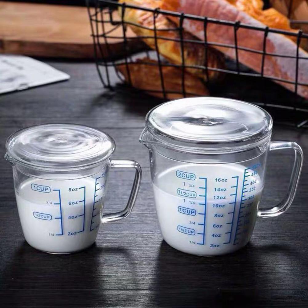 Measuring Cup Graduated with Lid Glass Multipurpos... – Grandado