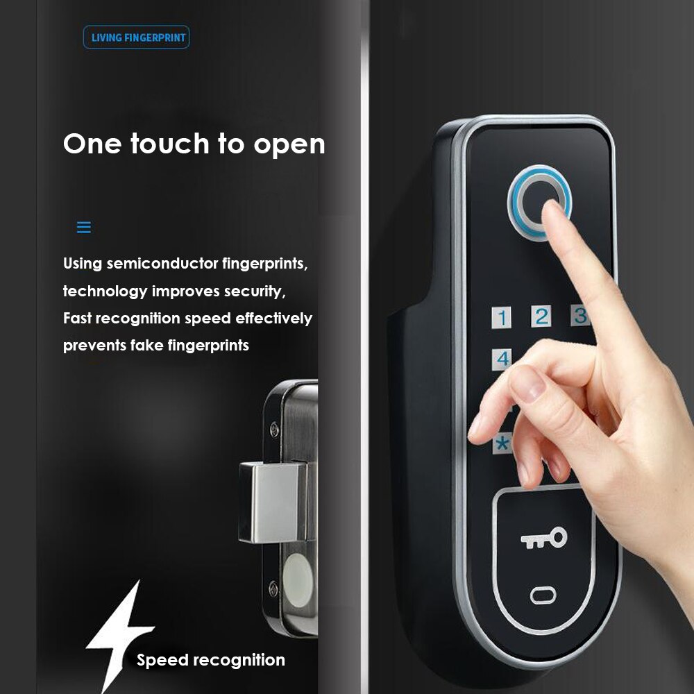 Hide Key Digital Keypad Door Lock Fingerprint Lock... – Grandado