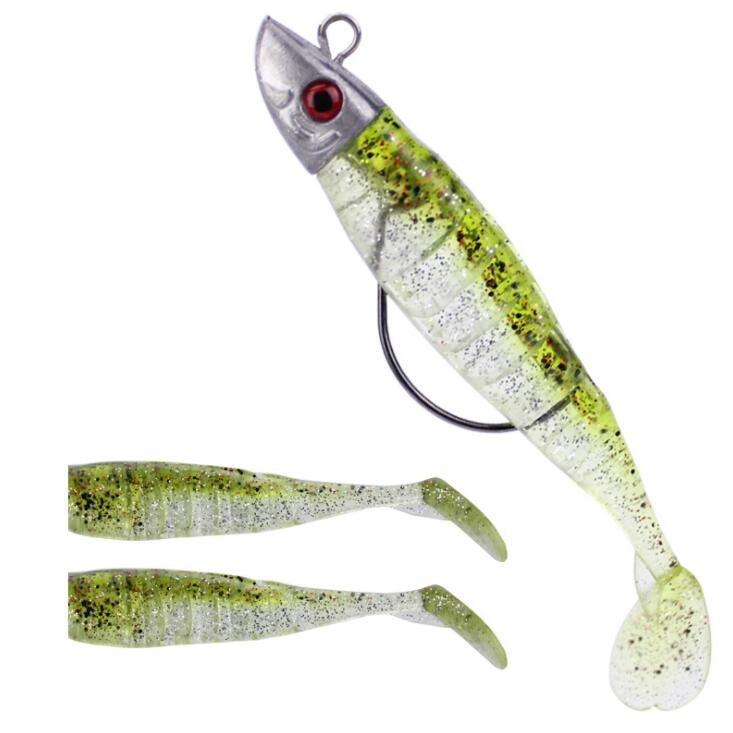 Jig shad med 9cm 11cm 15g 25g jig hoved super blød... – Grandado