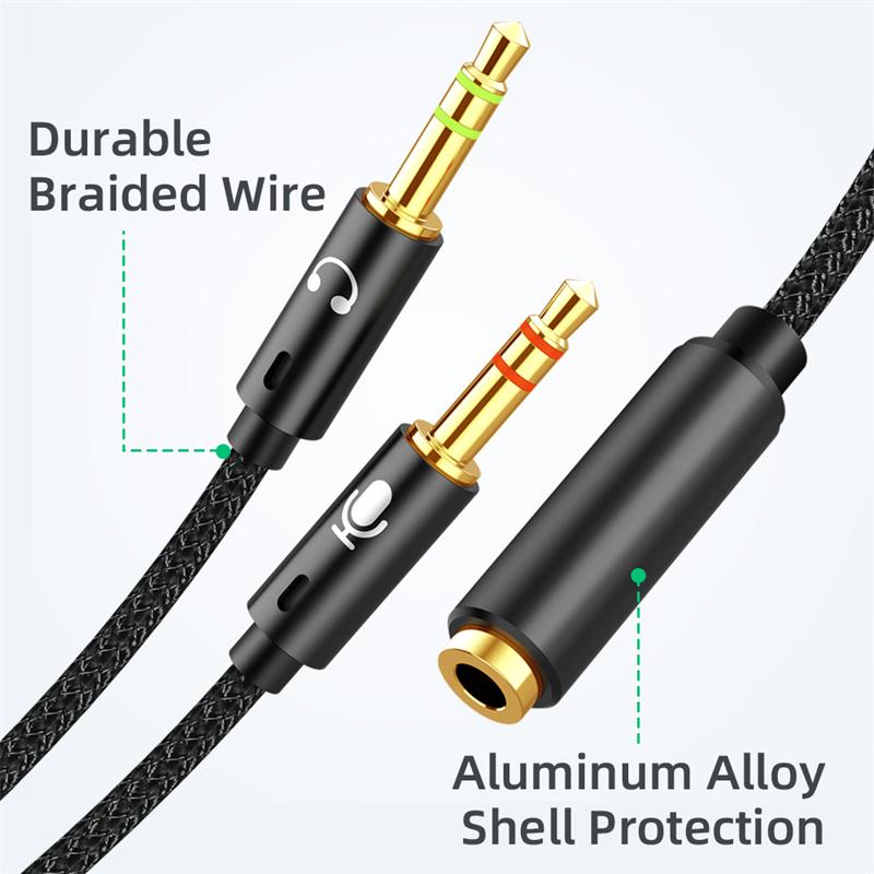 3.5Mm Headset Computer Conversie Kabel Hoofdtelefo... – Vicedeal