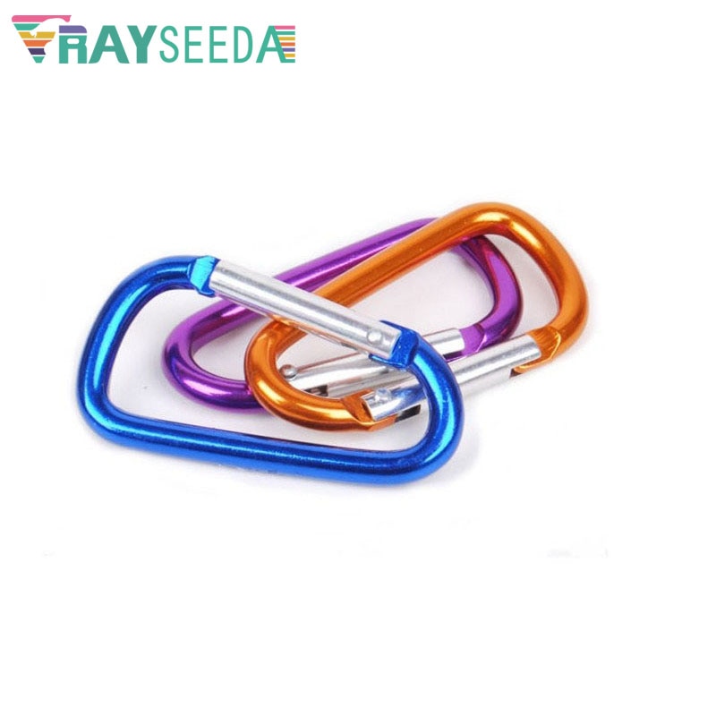 10pcs A Lot Climbing Carabiner D Shape 5# Aluminiu... – Grandado