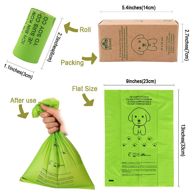 Biodegradable Dog Poop Bags Corn starch Earth Frie... – Grandado
