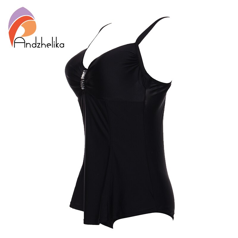 Andzhelika Plus Size Swimwear Women One Piece Swim... – Vicedeal