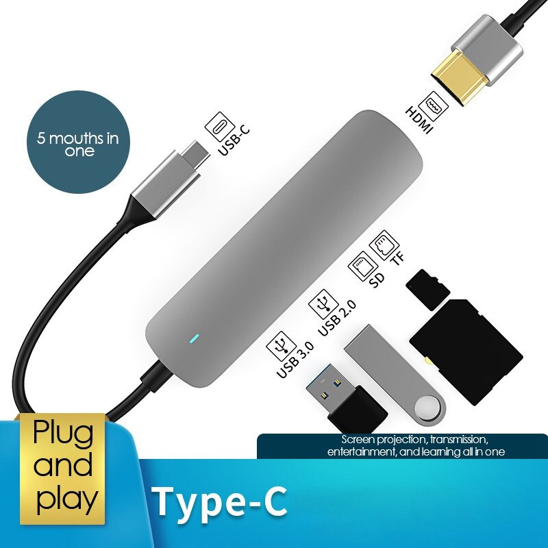 5-In-1 Docking Station Multi-Function HUB Type C D... – Vicedeal
