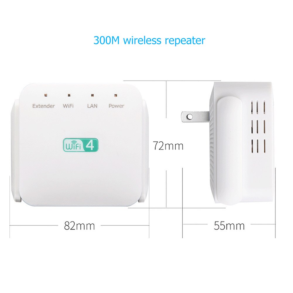 WD-611U WiFi répéteur 2.4GHz 300Mbps WiFi gamme Ex... – Grandado