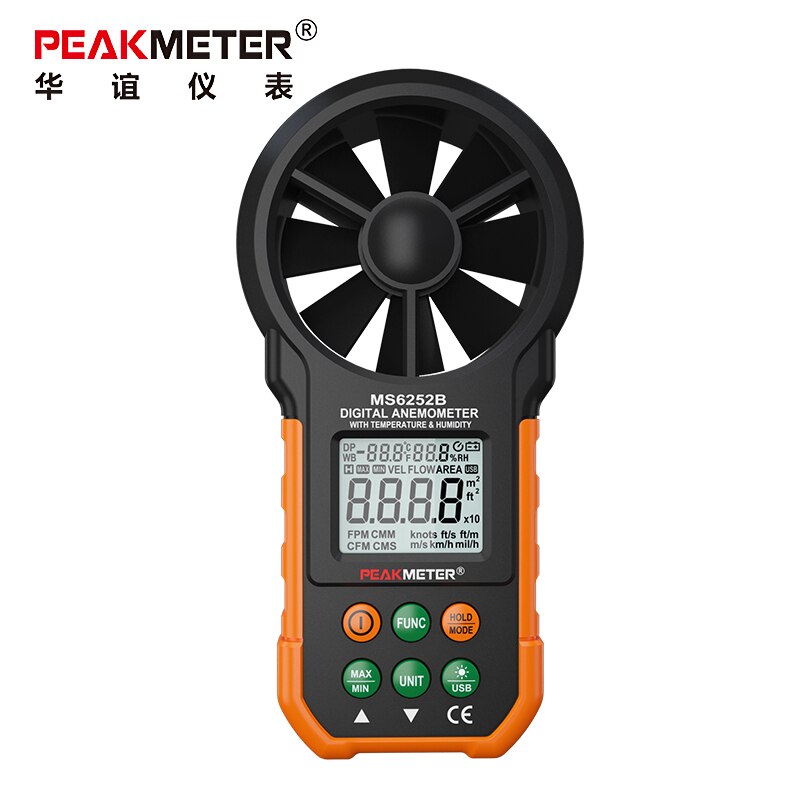 Huayi MS6252A anemometer, hand-held high-precision... – Grandado