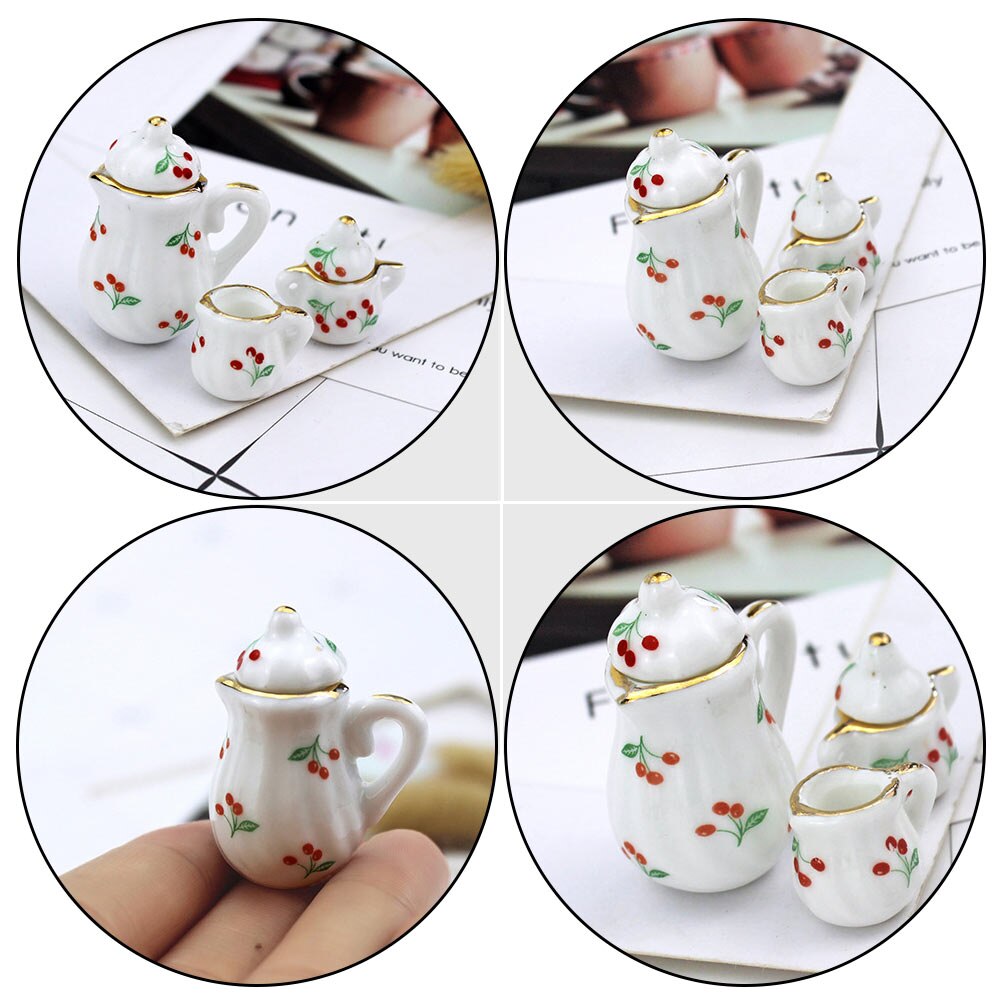 2 Sets Delicate Afternoon Tea Model Fairy House DI... – Vicedeal