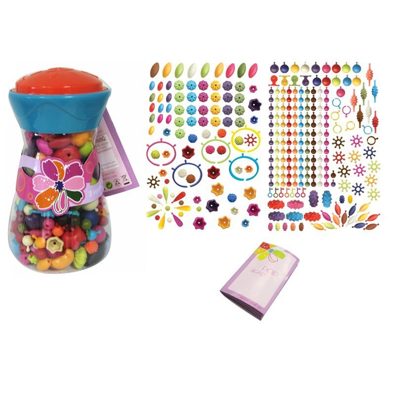 24 acrylic beaded Children Diy handmade beaded toy... – Grandado