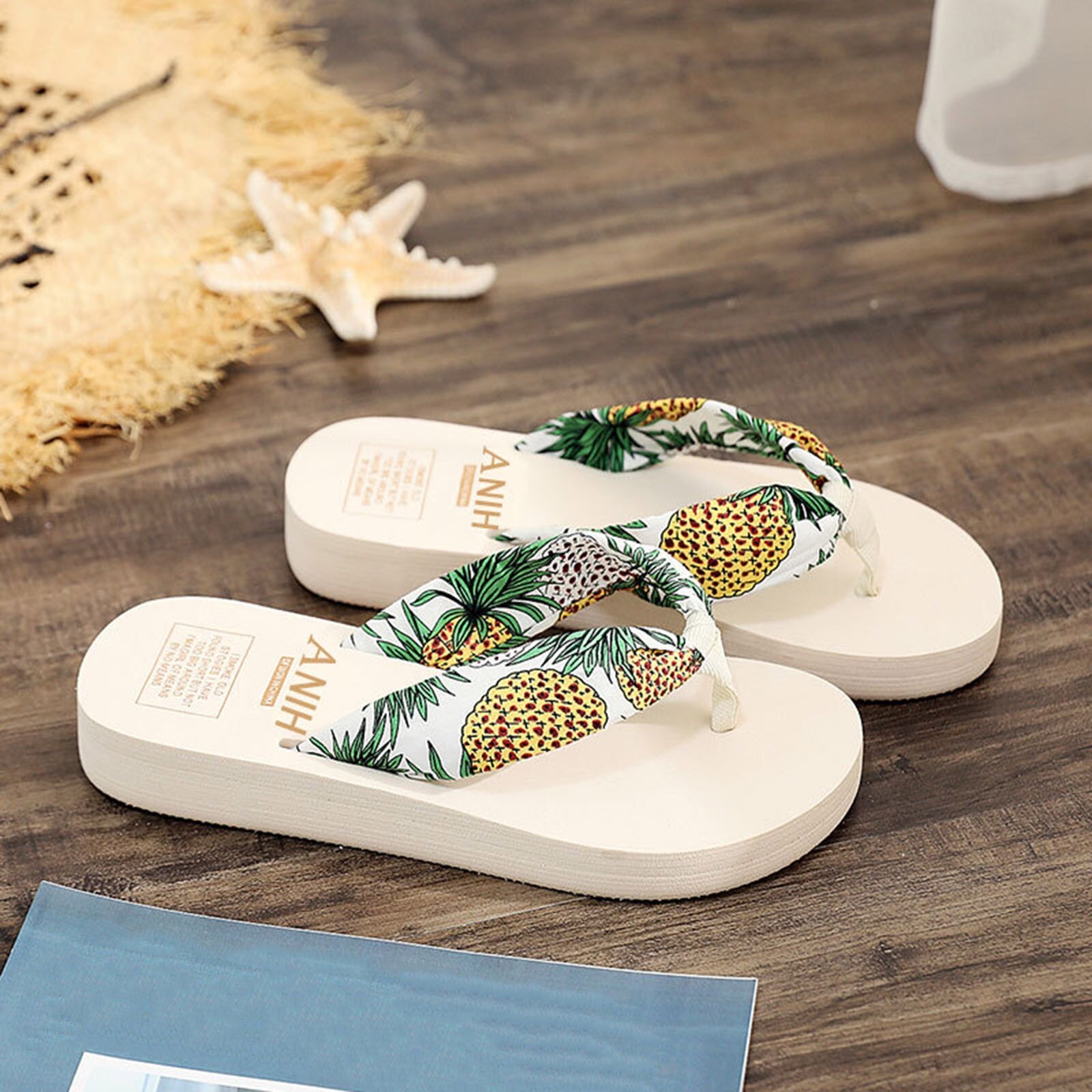 2022 Zomer Bloemen Printing Slippers Vrouwen Bohem... – Grandado